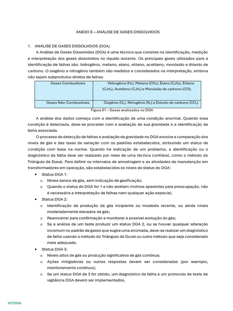 Anexo E - Análise de Gases Dissolvidos | PDF | Dióxido de carbono | Metano