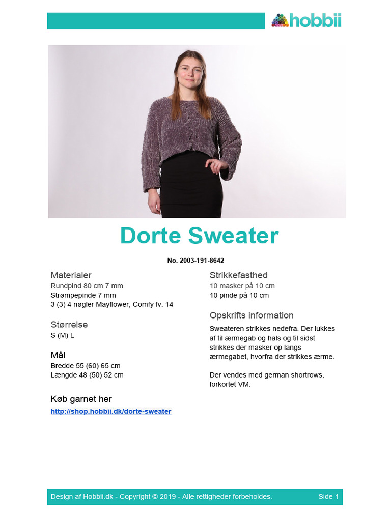 Dorte Sweater | PDF
