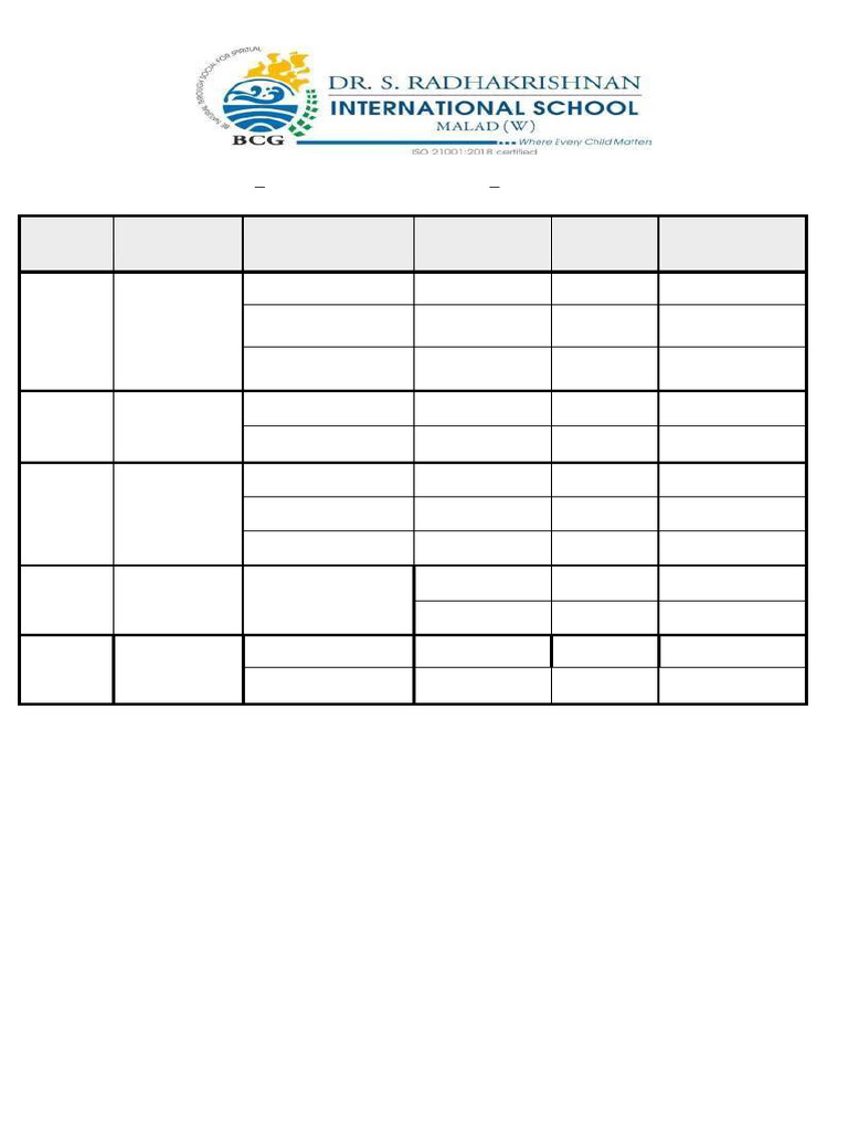 A Level - Time Table - Unit Test 1 - August 2025 | PDF