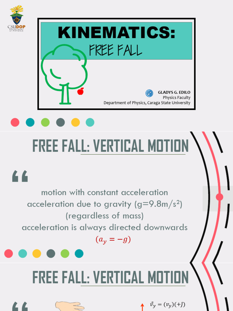 Lesson 2.5 Free Falling Objects | PDF