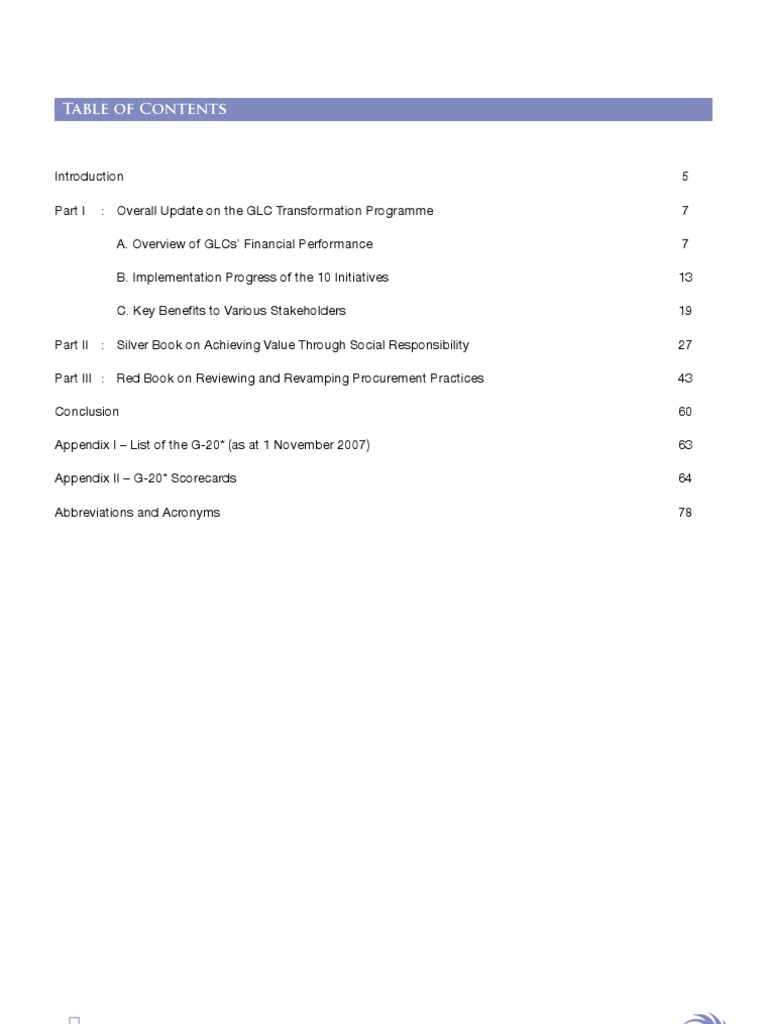 GLC Transformation Programme Whole Book | PDF | Corporate Social ...