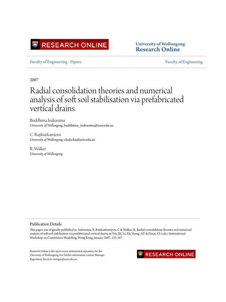 Radial Consolidation Theories | PDF | Eigenvalues And Eigenvectors ...