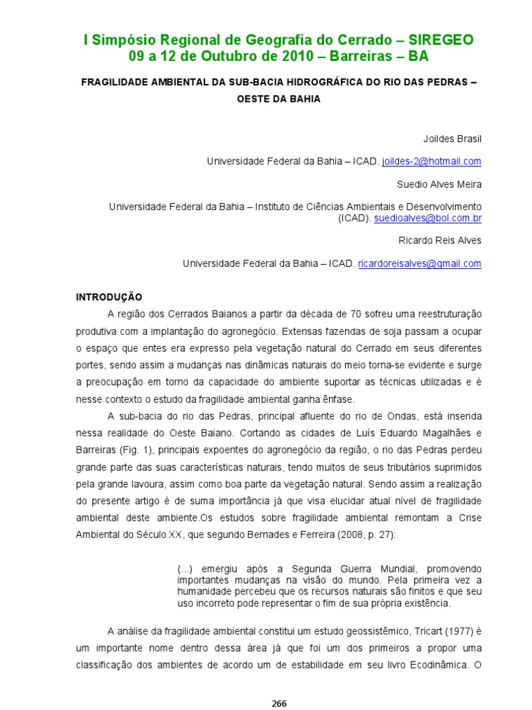 Barreiras Mapas | PDF | Solo | Agricultura