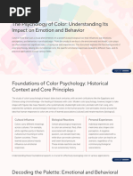 Color Psychology Reference Chart | PDF