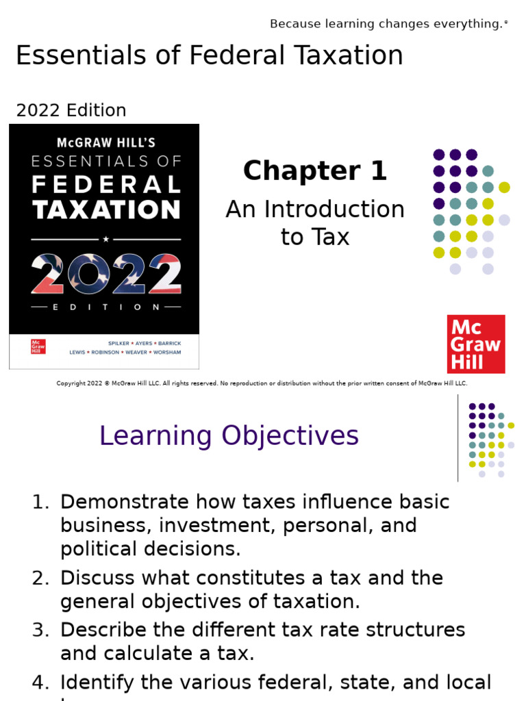 Chapter 1 - Essentials of Federal Taxation (PowerPoint) | PDF | Taxes ...