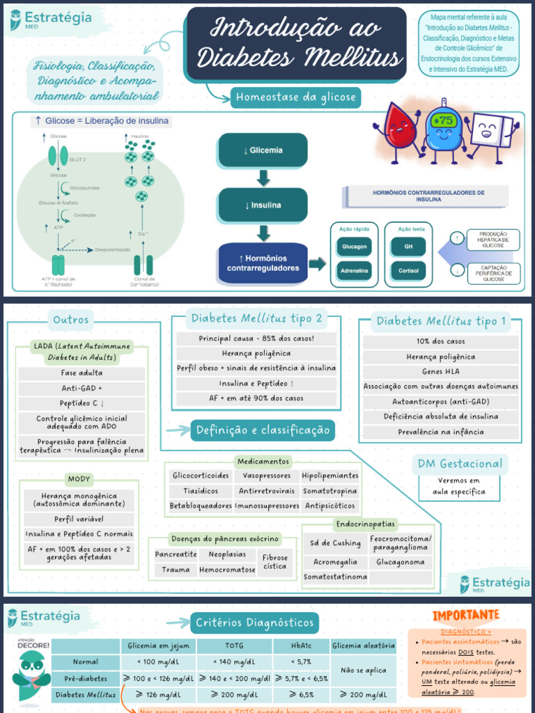 Introdução ao Diabetes Mellitus: Classificação e Diagnóstico | PDF ...