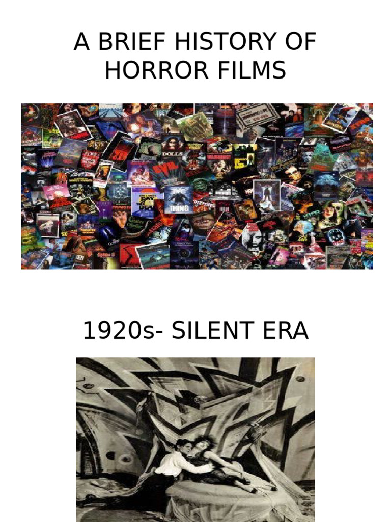 History of Horror Films Overview | PDF | Horror Films