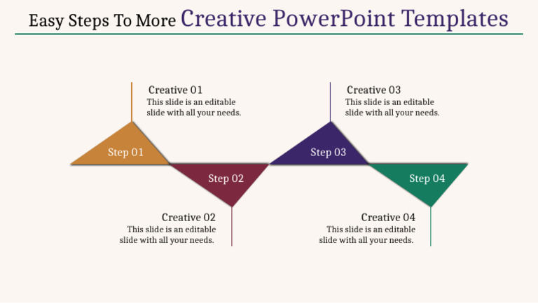 62417-Creative Powerpoint Templates-Easy Steps To More Creative ...