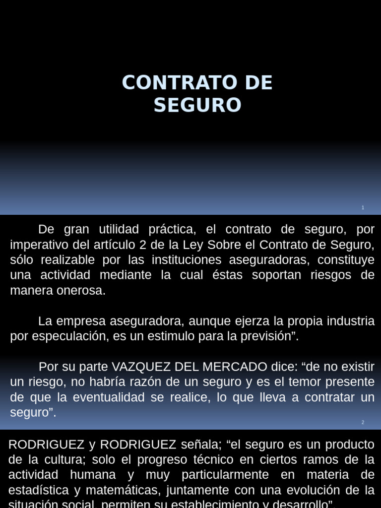 Contrato de Seguro | PDF | Póliza de seguros | Seguro