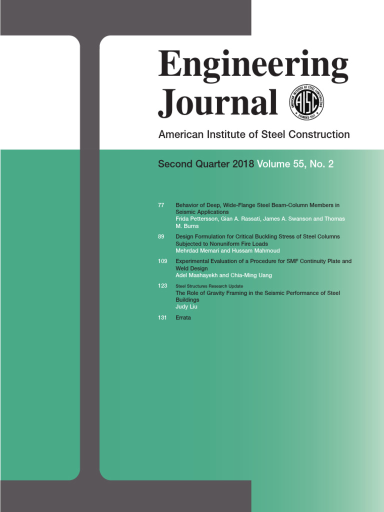 Aisc Journal 2018 - v55 02 | PDF | Buckling | Beam (Structure)