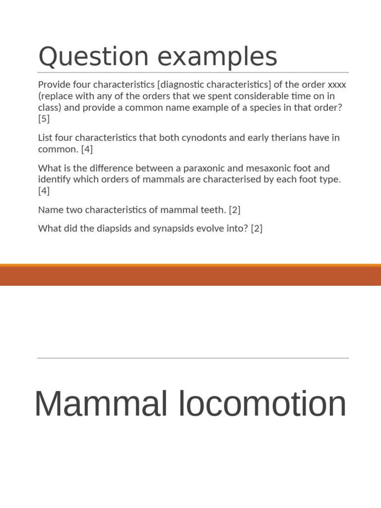 Mammal Locomotion and Adaptations | PDF | Animal Locomotion | Pinniped