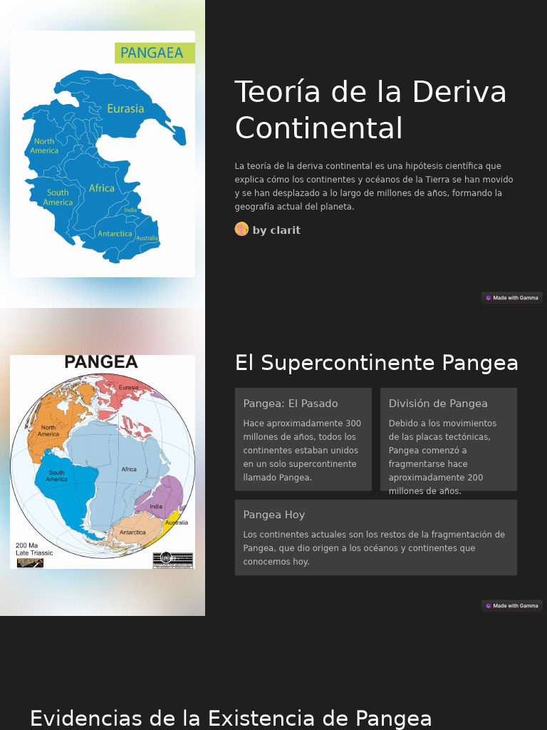 Presentacion Sobre La Deriva Continental | PDF | Placas tectónicas ...