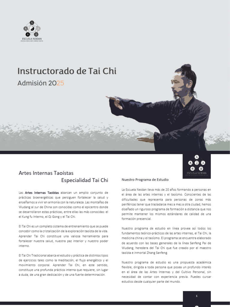 Curso Online de Tai Chi Nivel I | PDF | Tai Chi | Qi