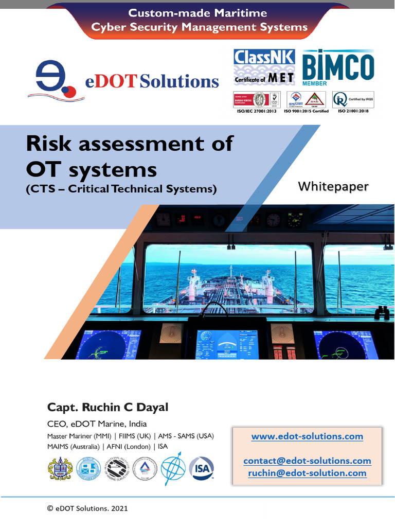 Risk Assessment of OT Systems | PDF | Risk Assessment | Computer Security