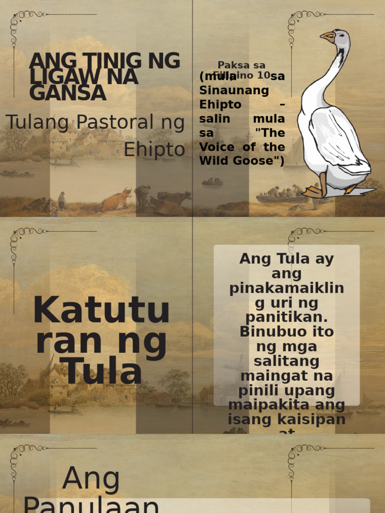 Tinig NG Ligaw Na Gansa - Interpretasyon at Pagsusuri | PDF