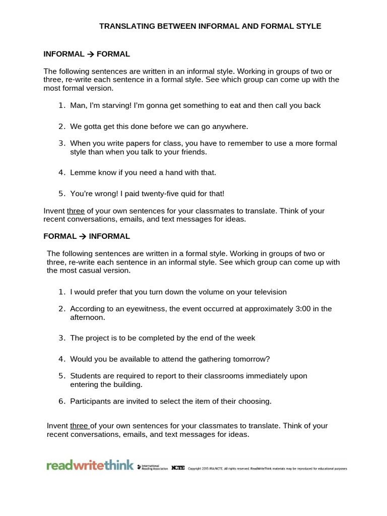 Translating Informal to Formal Language | PDF