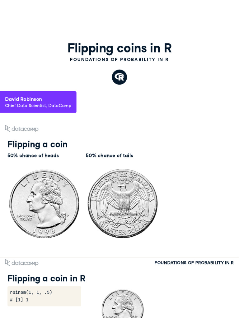 Coin Flipping Simulations in R | PDF | Probability Distribution ...