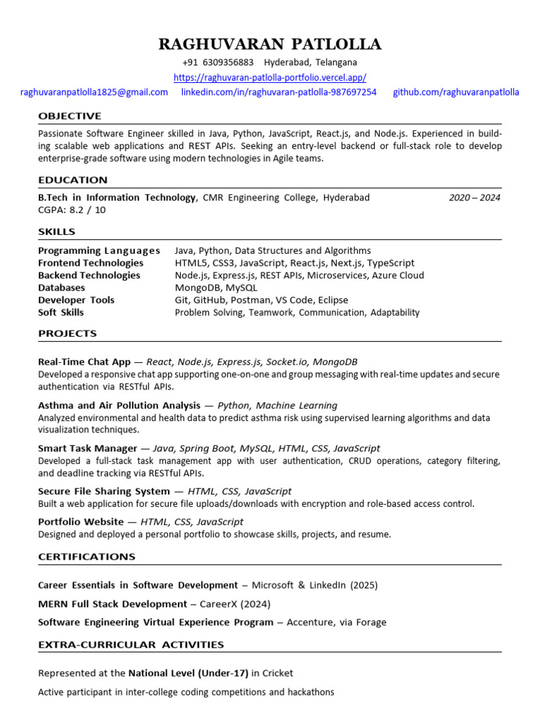 RaghuvaranP SoftwareEngineer | PDF | Java Script | Mobile App