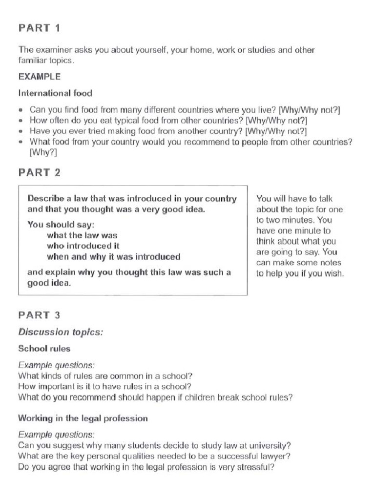 Ielts Speaking Session 18jun | PDF