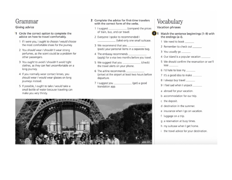 Workbook - Grammar and Vocabulary Practice | PDF