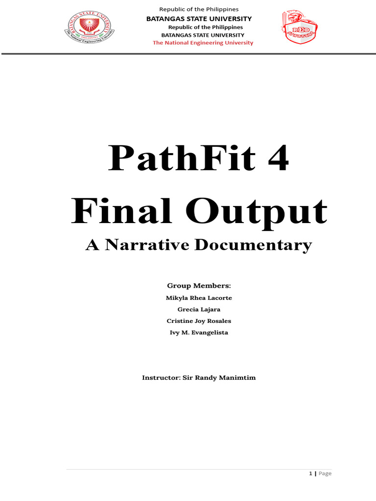 Pathfit 4 Narrative Report | PDF | Table Tennis