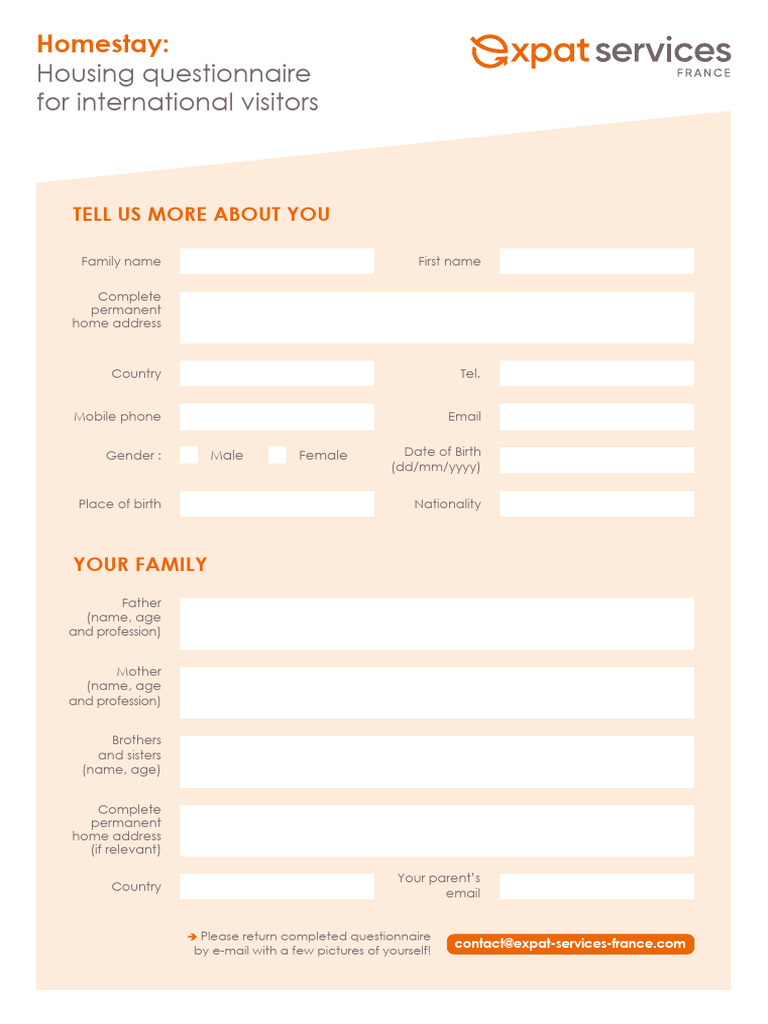 3 - Long Stay Questionnaire | PDF
