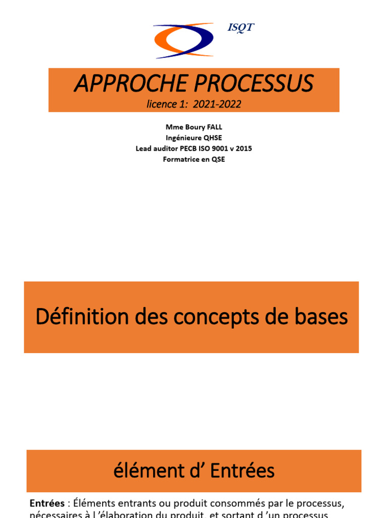 Approche Processus en Management QHSE | PDF | Économie d'entreprise ...