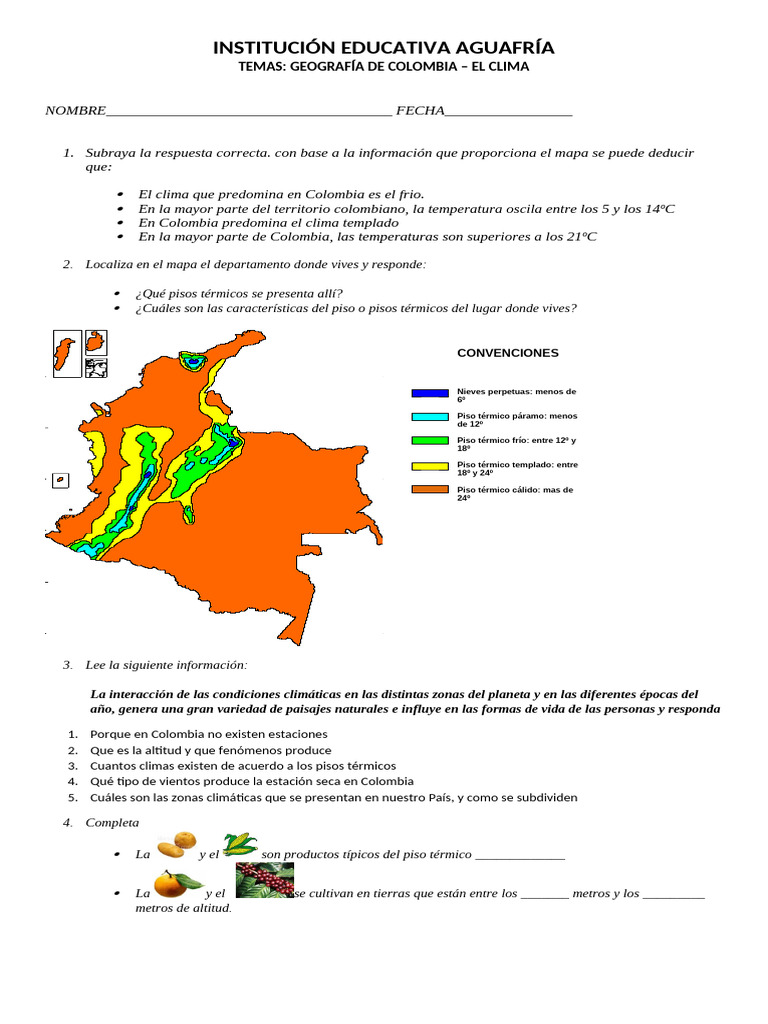 8 - Geografía de Colombia El Clima | PDF | Clima | Clima templado