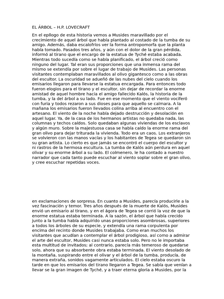 El árbol de Kalós y Musides | PDF