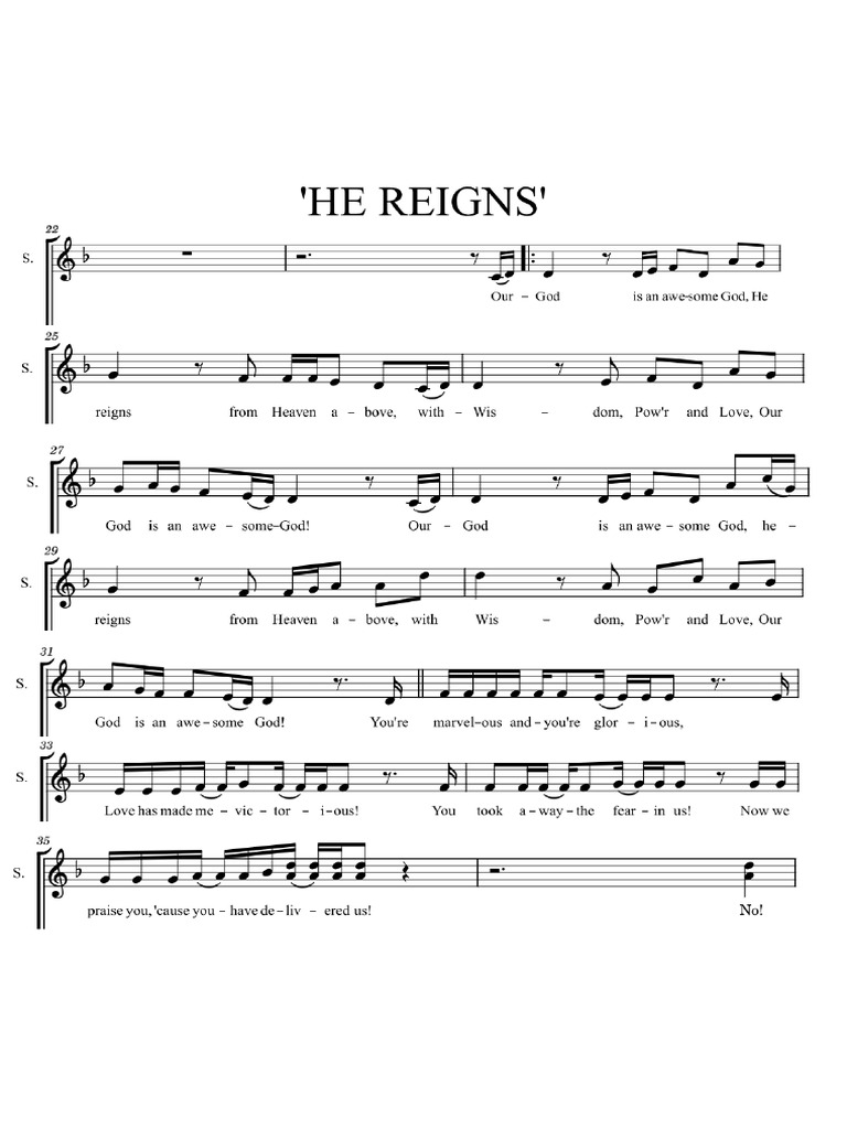 He Reigns | PDF