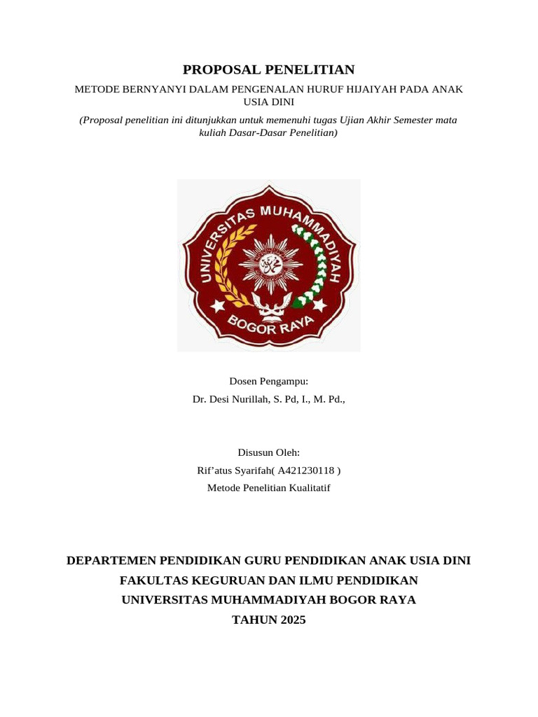 Tugas UAS Rifa Dasar-Dasar Penelitian | PDF