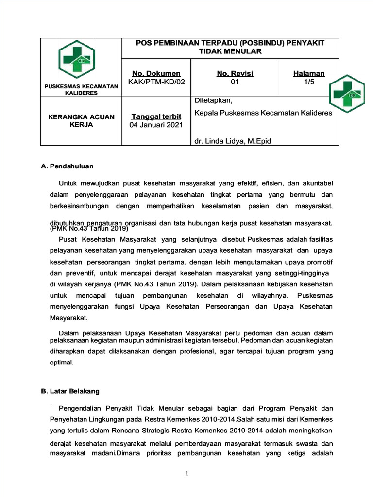 PDF Kak Posbindu PTM 2021 Compress | PDF