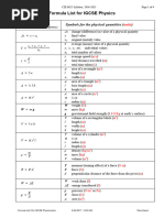 AQA GCSE Combined Science Physics Complete Equation Sheet | PDF | Heat ...