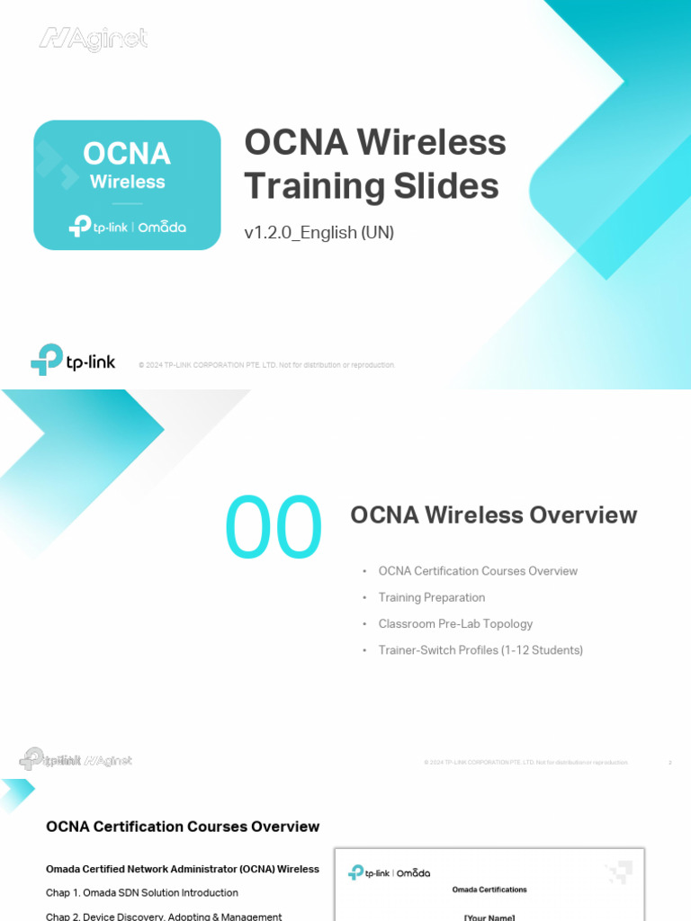 OCNA Wireless Training Overview | PDF | Wireless Access Point | Network ...