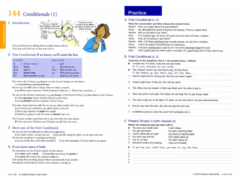 Unit 9 - Grammar 1 - First Conditional | PDF
