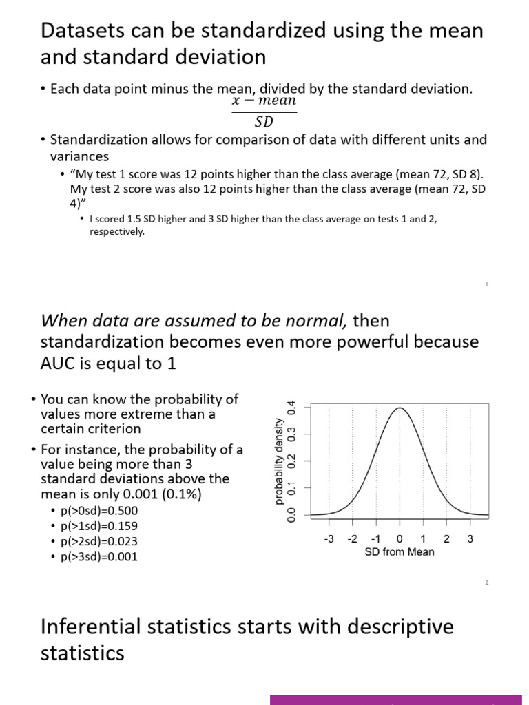 Lecture 2 Foundations of Inference | PDF | Standard Deviation | Normal Distribution