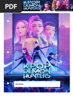 Horario de Clases Kpop Demon Hunters para Imprimir Gratis | PDF