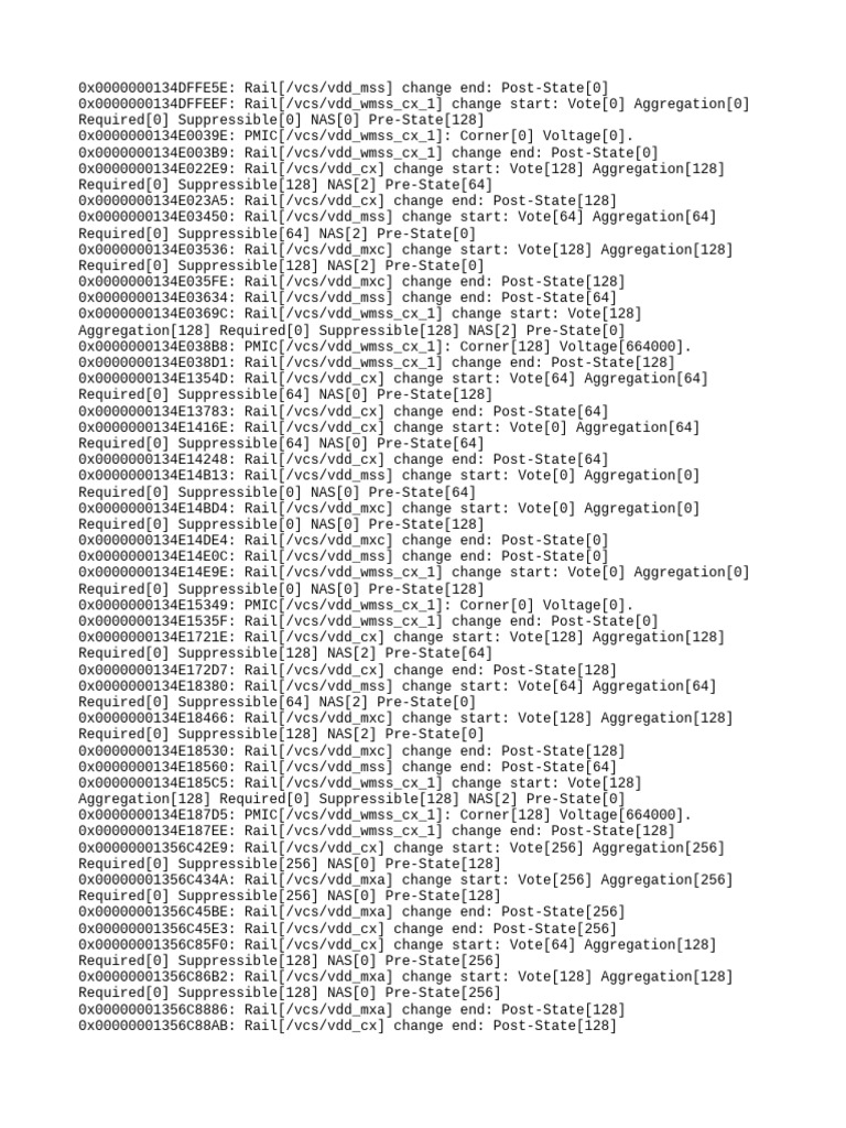 VCS Log | PDF