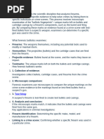 Forensic Ballistics | PDF | Forensic Science | Crime Scene