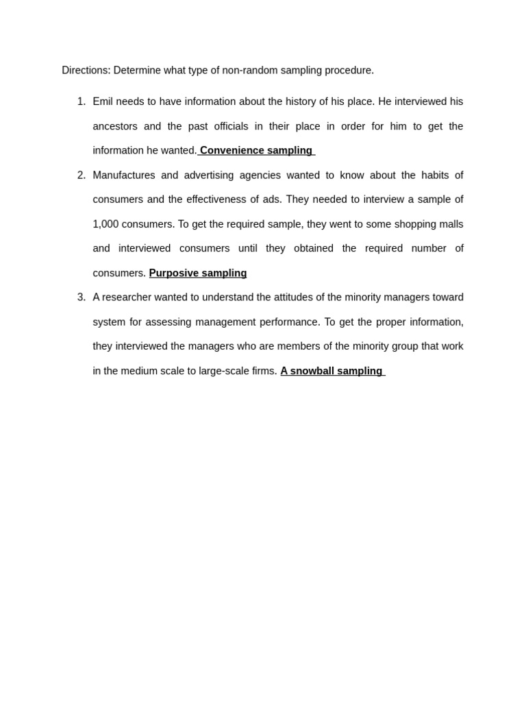Types of Non-Random Sampling Explained | PDF