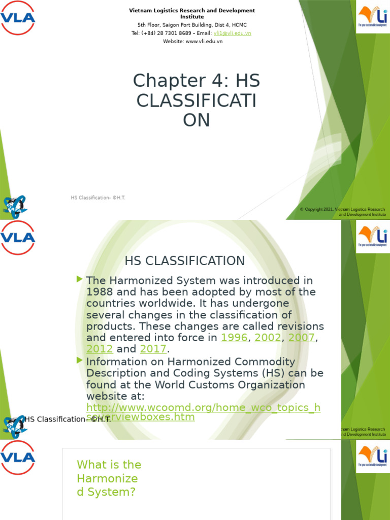 Chapter 4 - HS Classification | PDF
