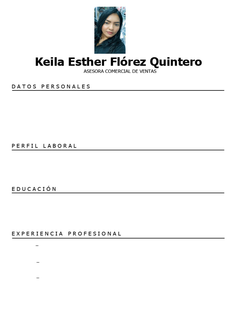 Keila Esther Flórez Quintero: Datos Personales | PDF | Colombia | Business