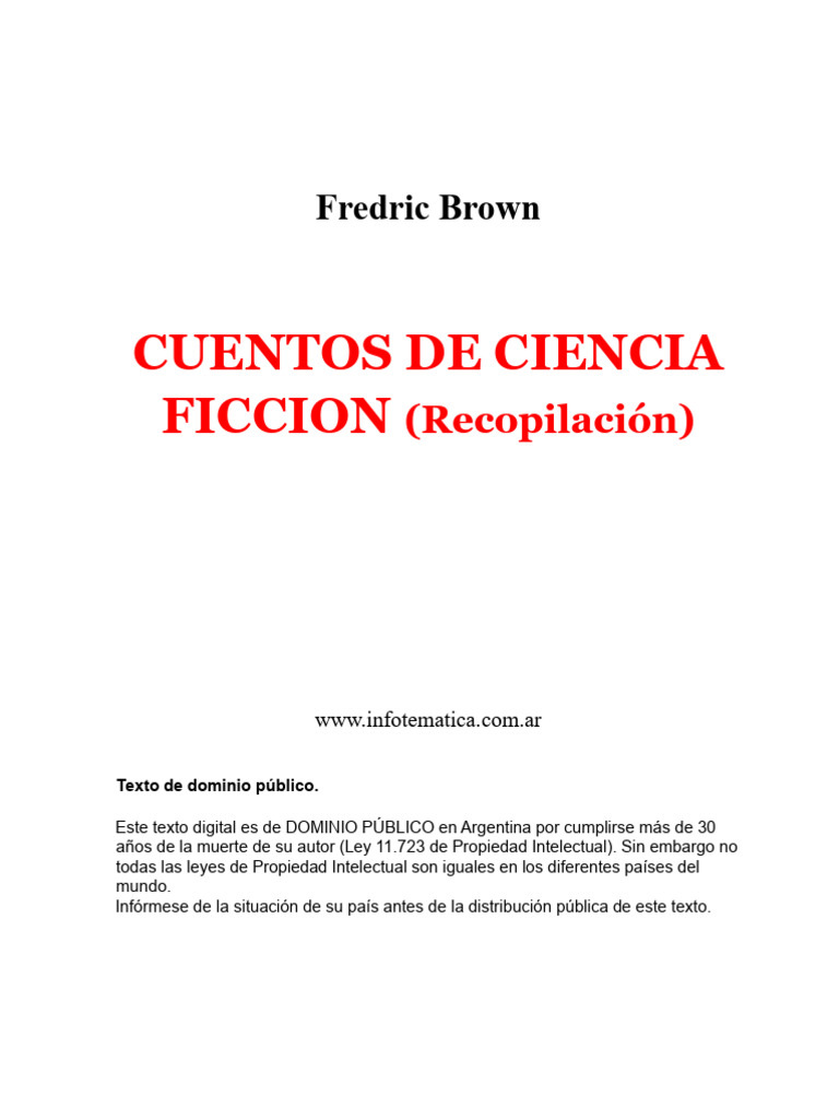 Cuentos de Ciencia Ficcion Frderic Brown | PDF | Dom | el Monte Everest