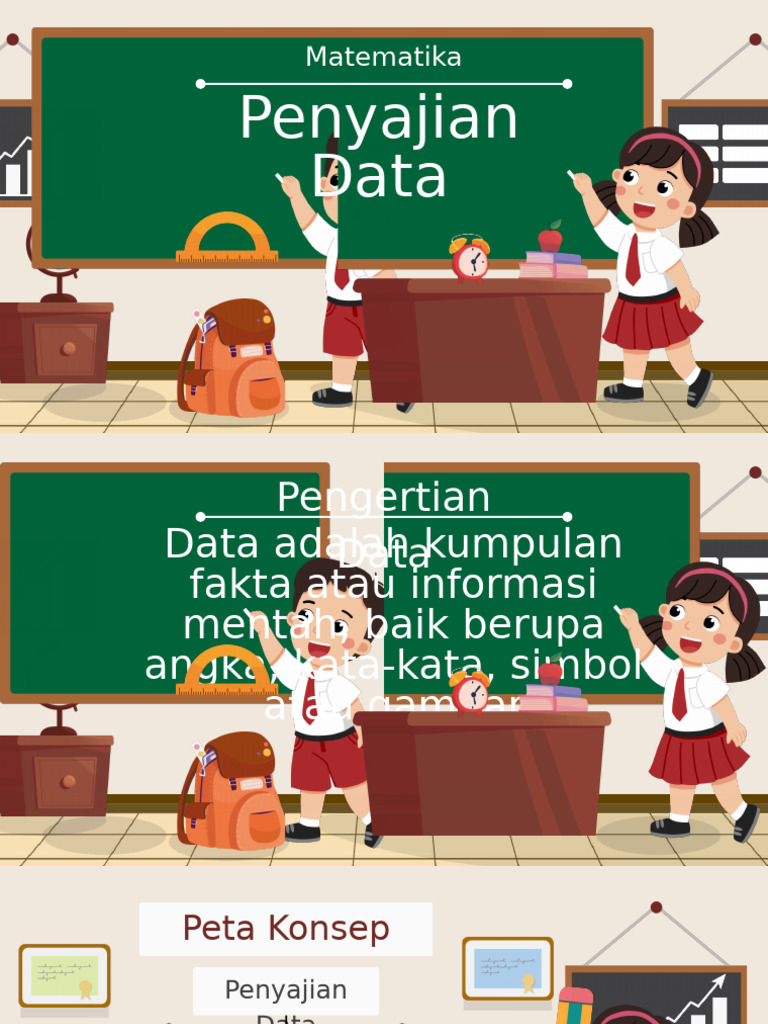 Mengenal Piktogram Dan Diagram Batang Presentasi Pendidikan Hijau Dan Coklat Sederhana Dan ...