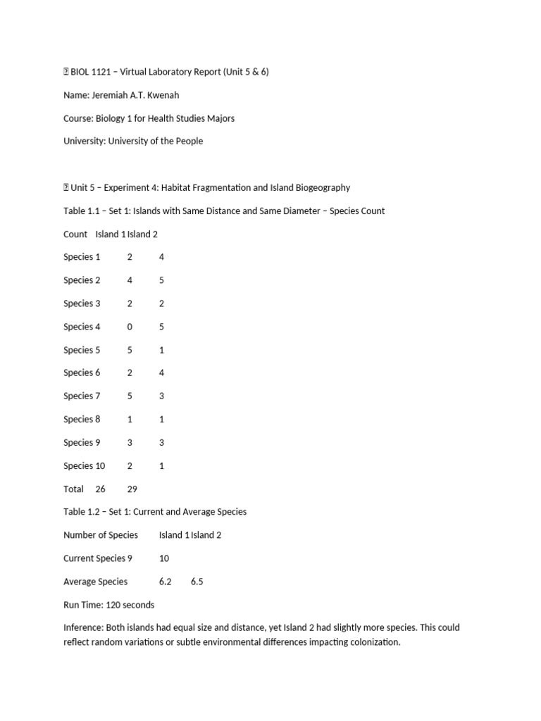 BIOL 1122 unit 7 lab wel | PDF | Stoma | Leaf
