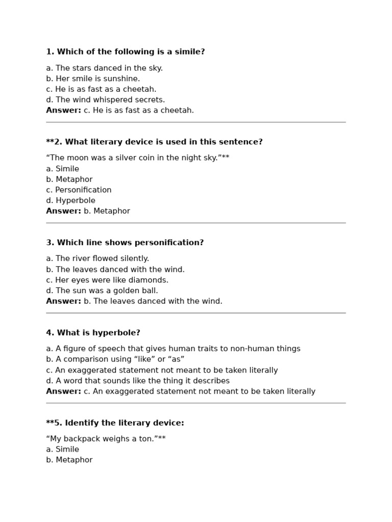 Understanding Literary Devices | PDF | Rhyme | Metaphor