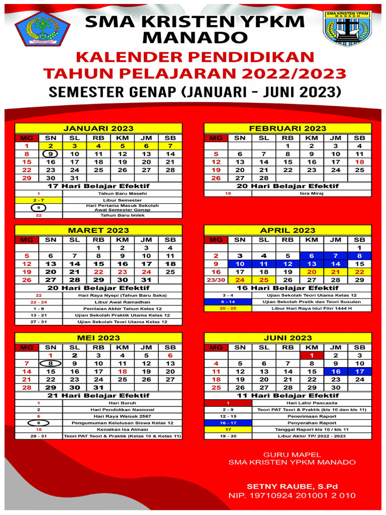 Kalender Semester Genap | PDF