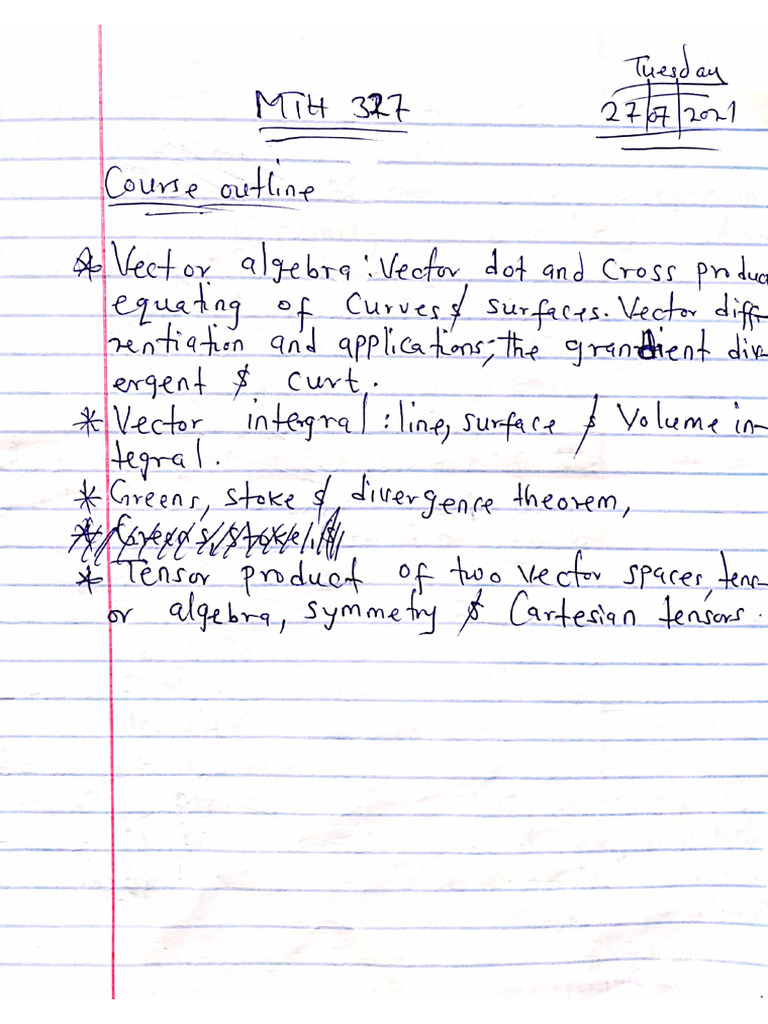 Vector and Tensor-1 | PDF