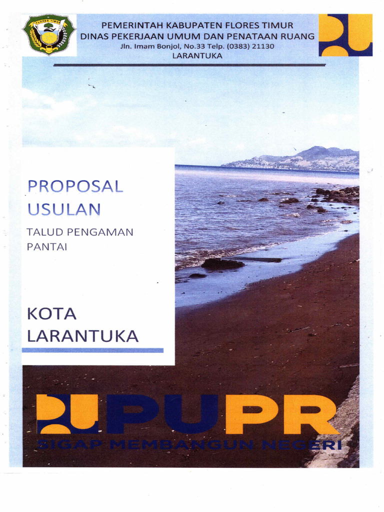 Proposal Usulan - Talud Pengaman Pantai - Kota Larantuka | PDF