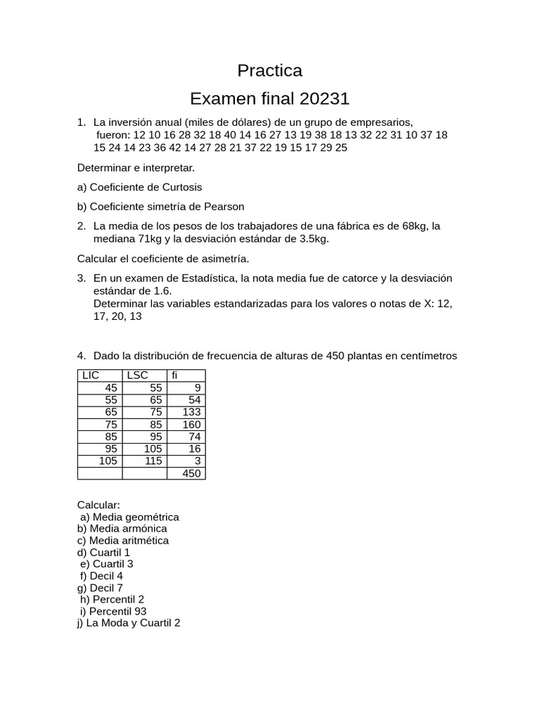 Examen Practico 20231 | PDF | Media | Oblicuidad